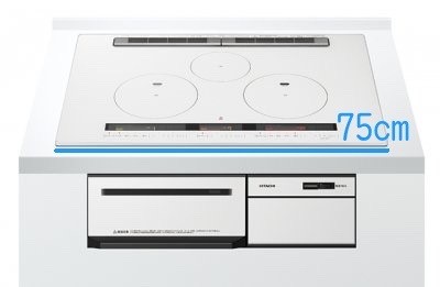 IHの幅 60cm・75cm どっち？ - キッチンお役立ちコラム